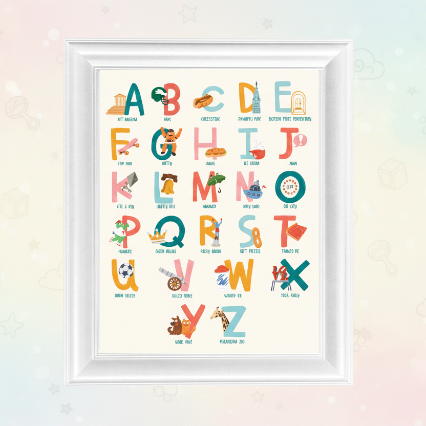Philadelphia Alphabet Art Print – Minor Details Philly